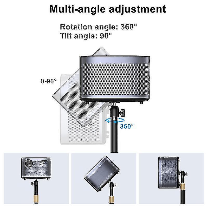 Floor Projector Stand Metal Holder Multi-angle Adjustable 360 Rotating Projector Bracket For ...