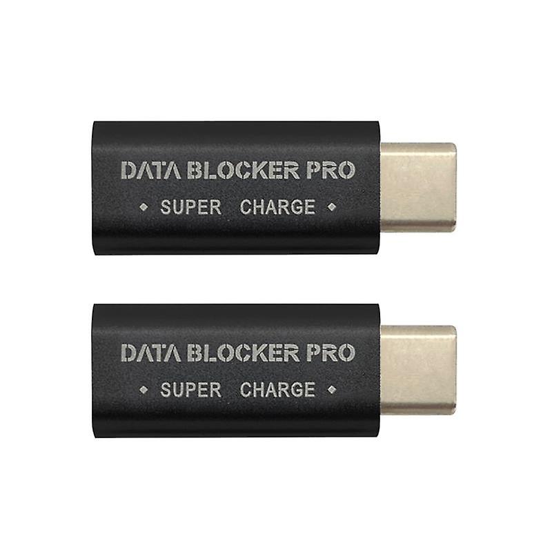 2PCS USB Type-C Data Blocker USB-C Juice Jack Adapter Support Quick ...