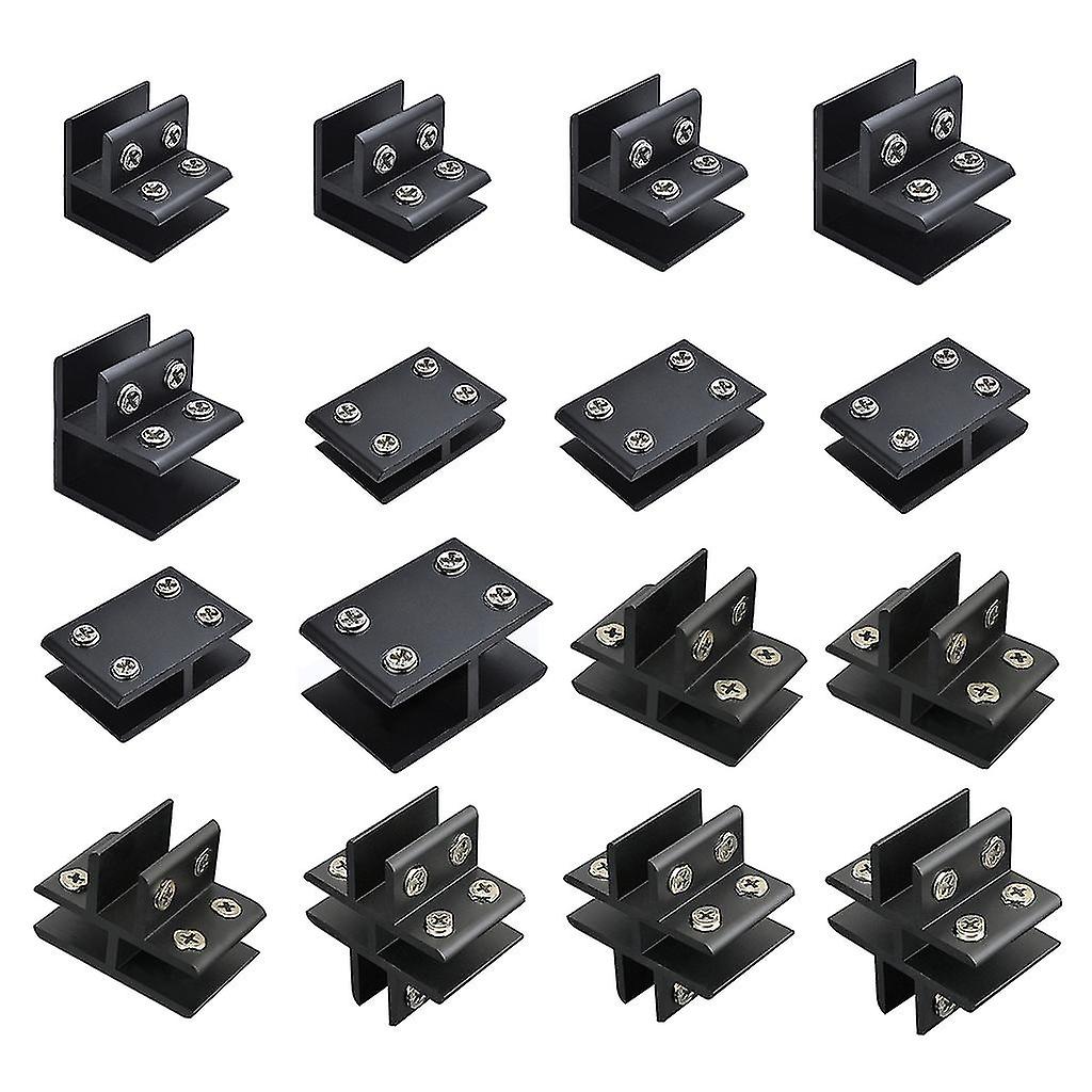 Glass-to-glass Corner Clamp Aluminum Alloy Frame-less Glass Clamp For ...