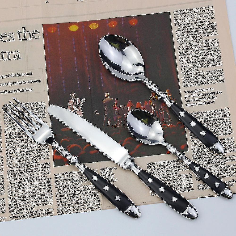 Classic Elegant Resin Rivets Handle Style Stainless Steel Western ...