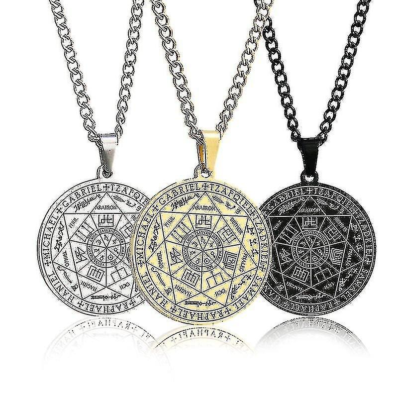 7 Archangels Pendant Of Tetragrammaton Men Angels Sigil Necklace Seals ...