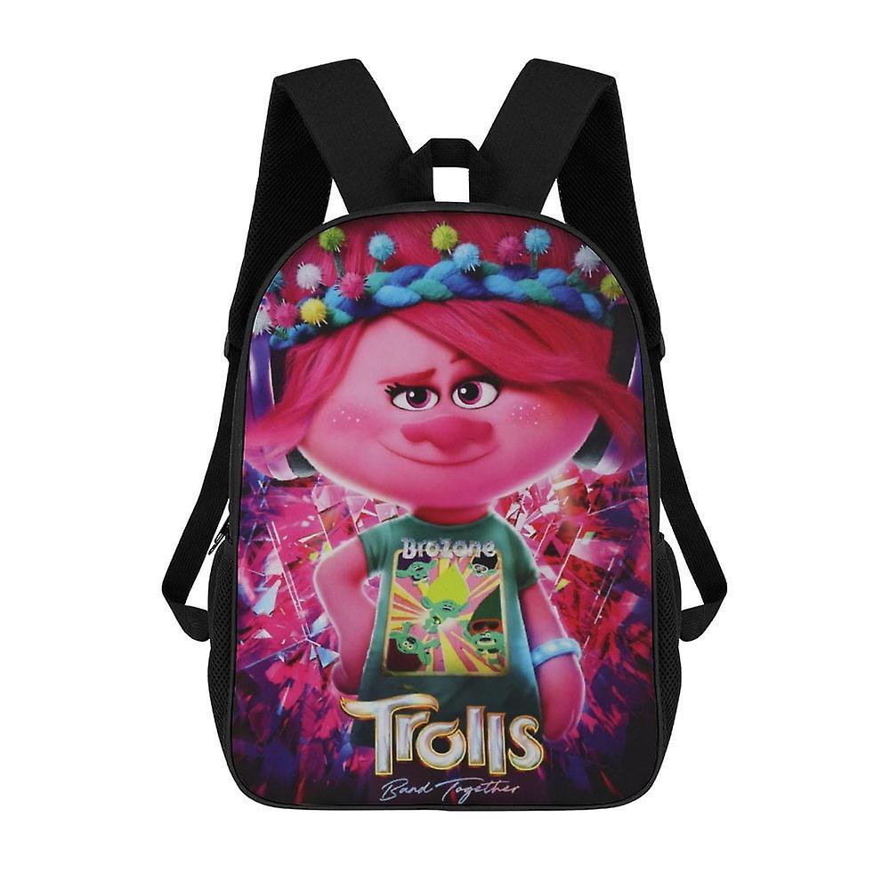 Movie Trolls World Tour Backpack Casual Daypack School Bag Bookbag ...