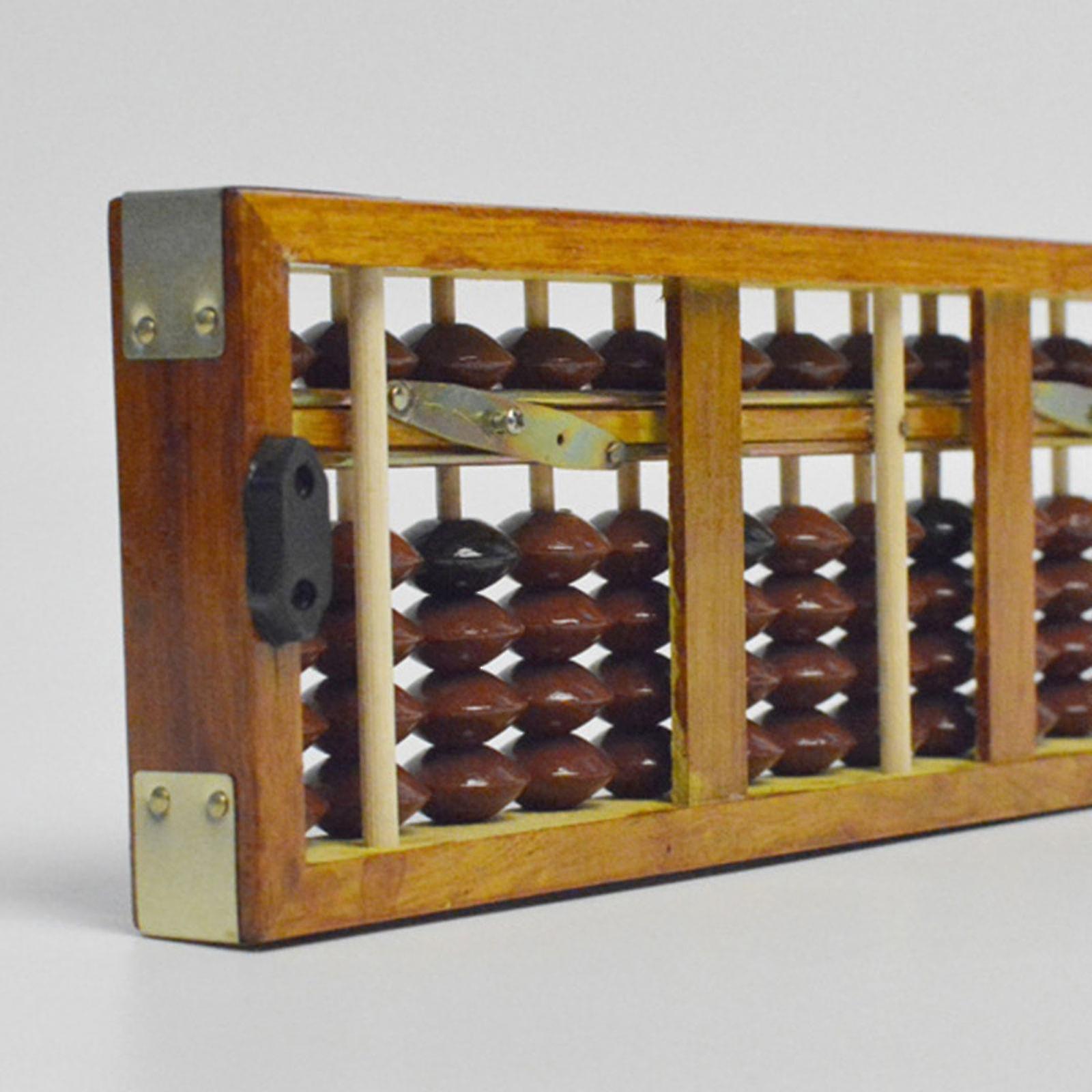 Professional Wooden Abacus Calculator With Reset Button For Accountants ...
