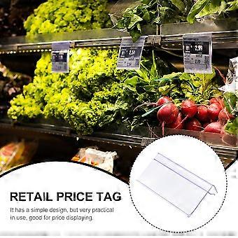 30pcs Supermarket Price Label Price Display Holder Plastic Price Tag ...