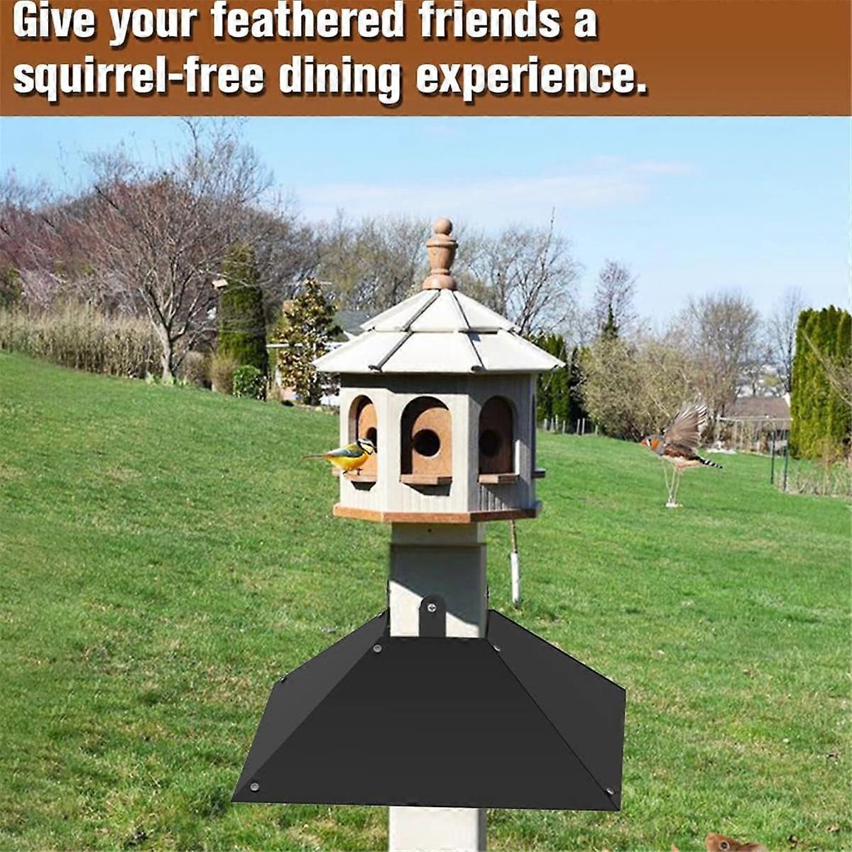 Metal Squirrel Baffle for Post, Squirrel Proof Baffles for Bird Feeder ...