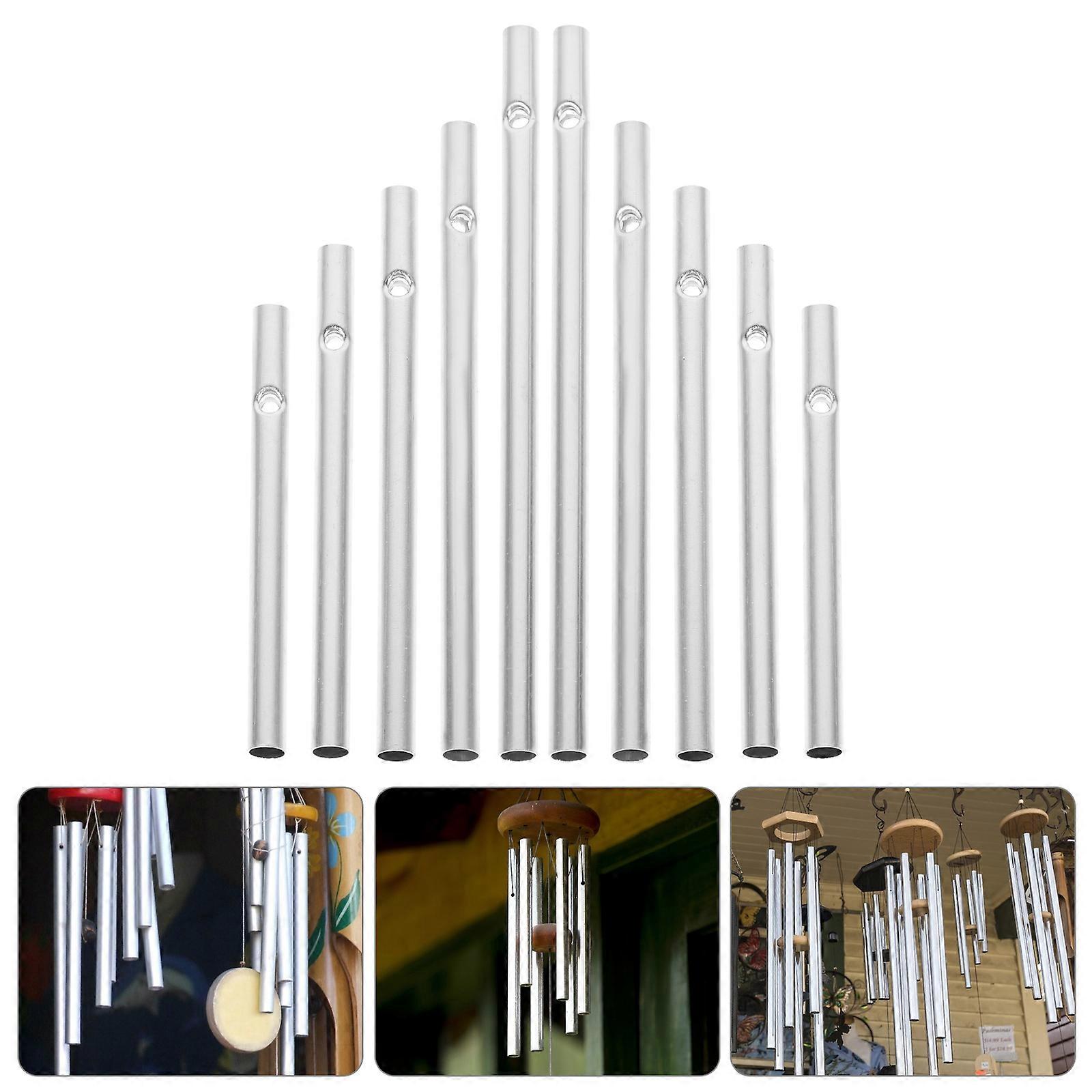 60pcs Hollow Tubes Aluminum Tubes Replacement Pipes for Wind Chimes ...
