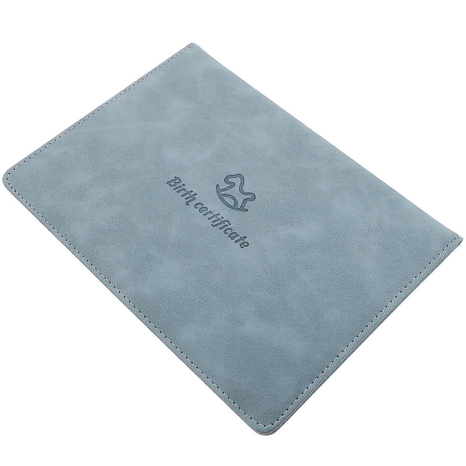 Baby Birth Certificate Leather Holder Protection Birth Certificate ...