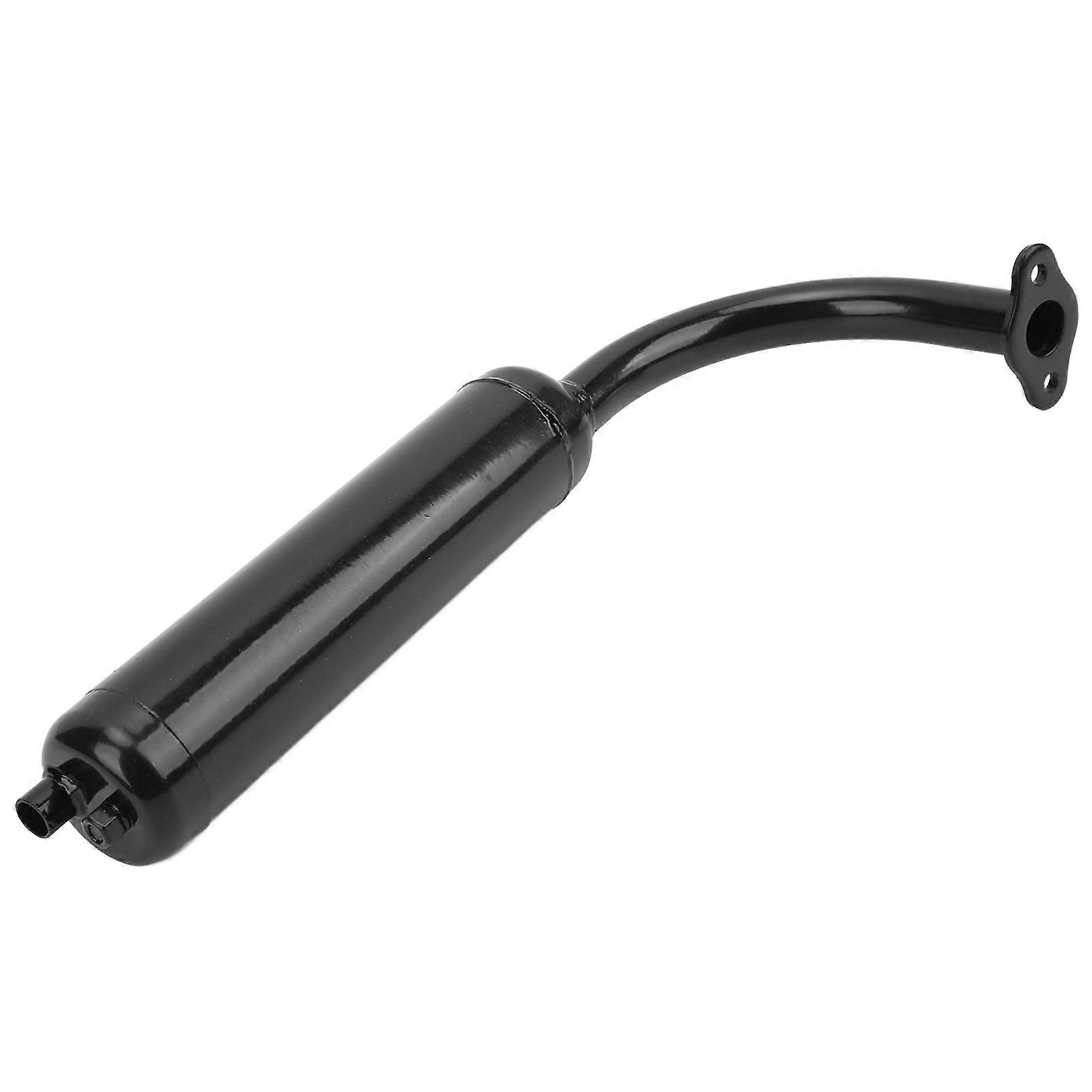 Motor Bikes Muffler Exhaust Pipe Black for 2 Stroke 49cc 60cc 66cc 80cc ...