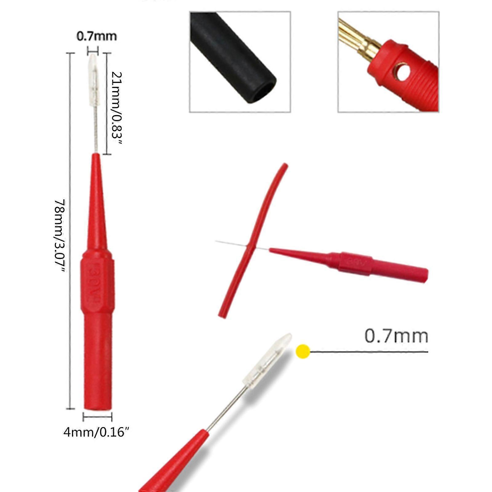 Back Probe Pins Su-per Tip Multimeter Probes for Banana Socket Plug Car ...