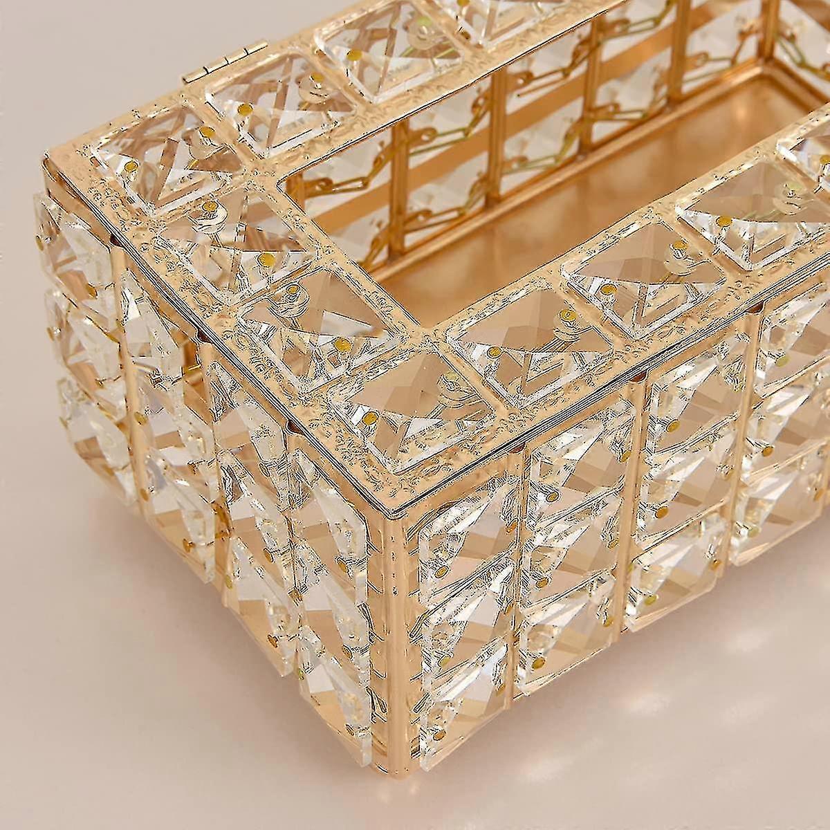 Rectangular Crystal Tissue Box Cover, Decorative Paper Box, Napkin ...