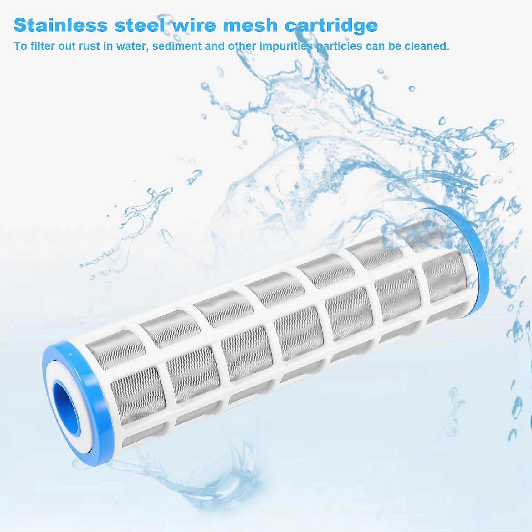 10 Inch Stainless Steel Wire Mesh Filter Cartridge Water Purifier Pre ...