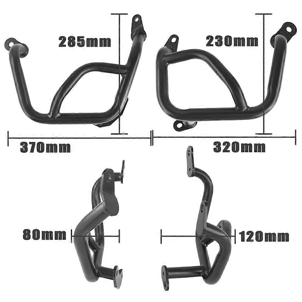 Black Steel Motorcycle Crash Bars CHIFUN Engine Guard Highway Crash ...