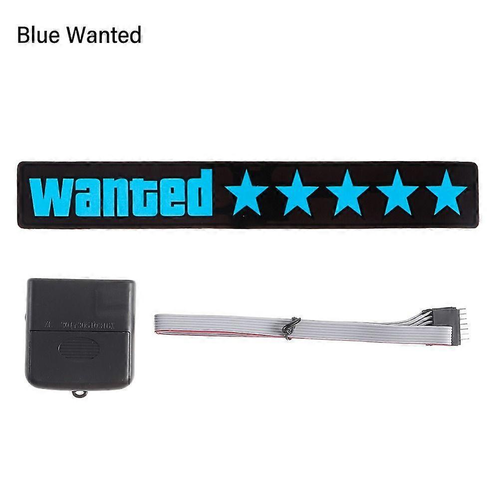 Fashion Windshield Electric LED Wanted Car Window Sticker Auto/Moto ...