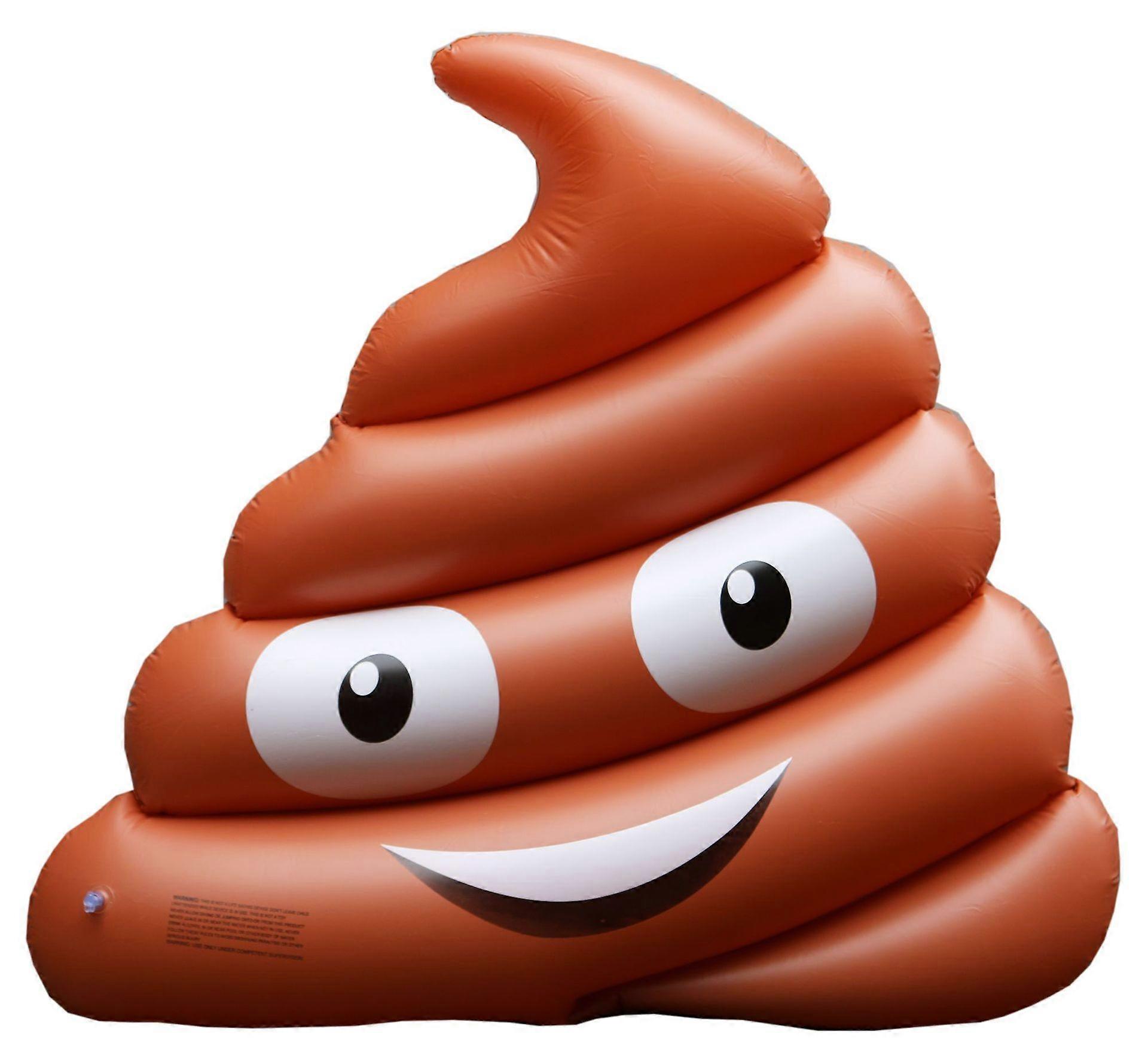 Creative expression pack inflatable poop floating floating bed | Fruugo UK