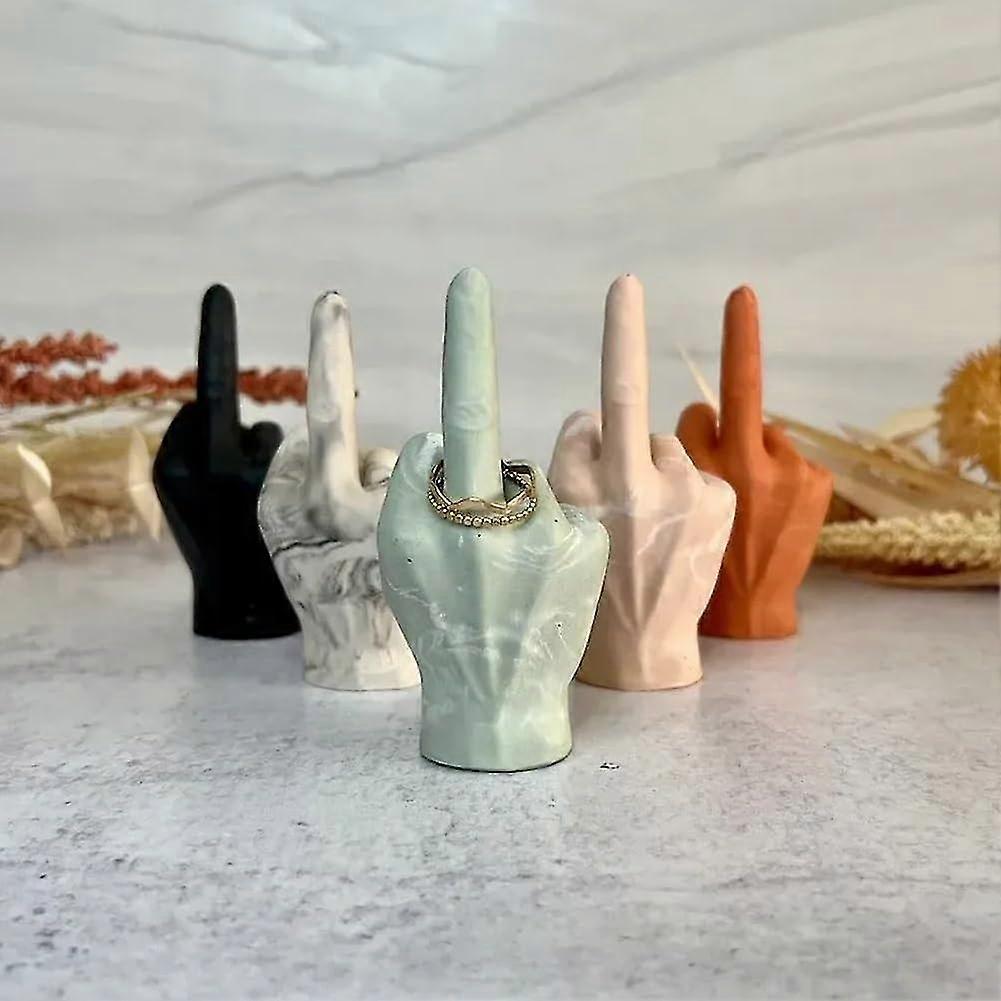 Ring Holder Middle Finger, Funny Middle Finger Jewelry Display Stand ...