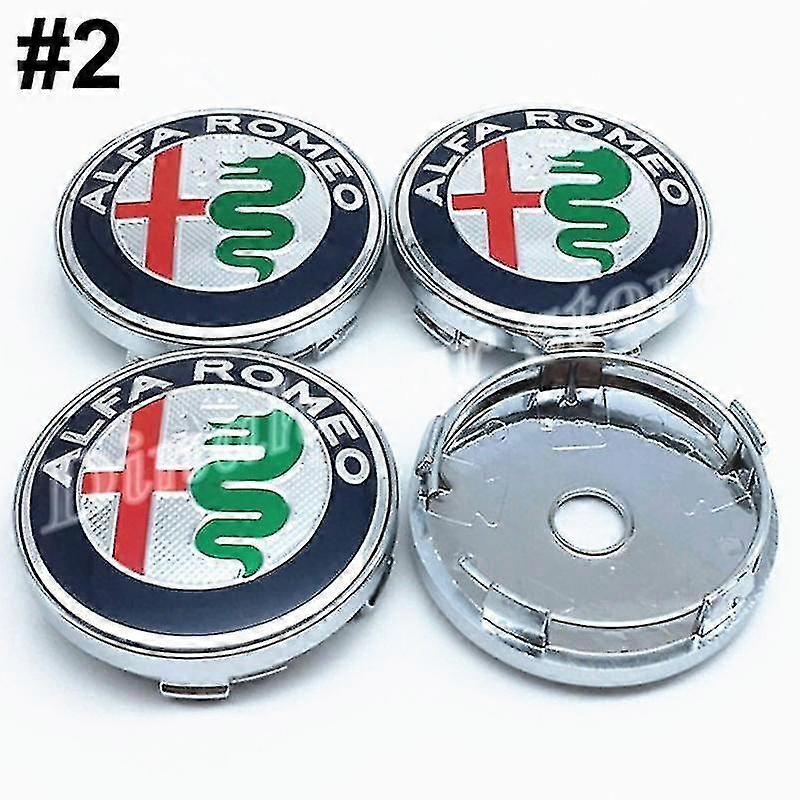 4pcs/lot 60mm Alfa Romeo Logo Car Wheel Center Hub Caps For Alfa Romeo 4c 8c 147 155 156 159 166 ...