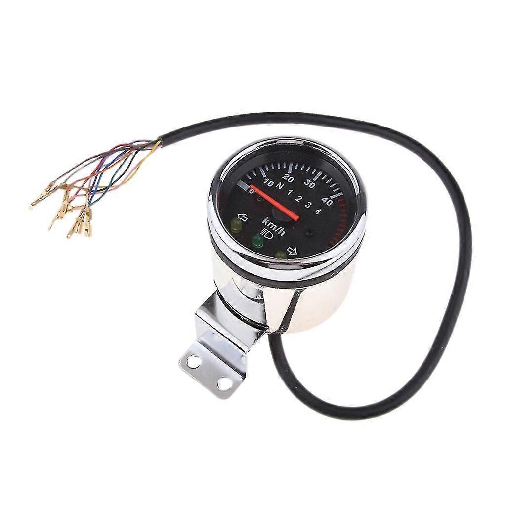 Universal Motorcycle Speedometer Odometer With Headlight Turn Signal ...
