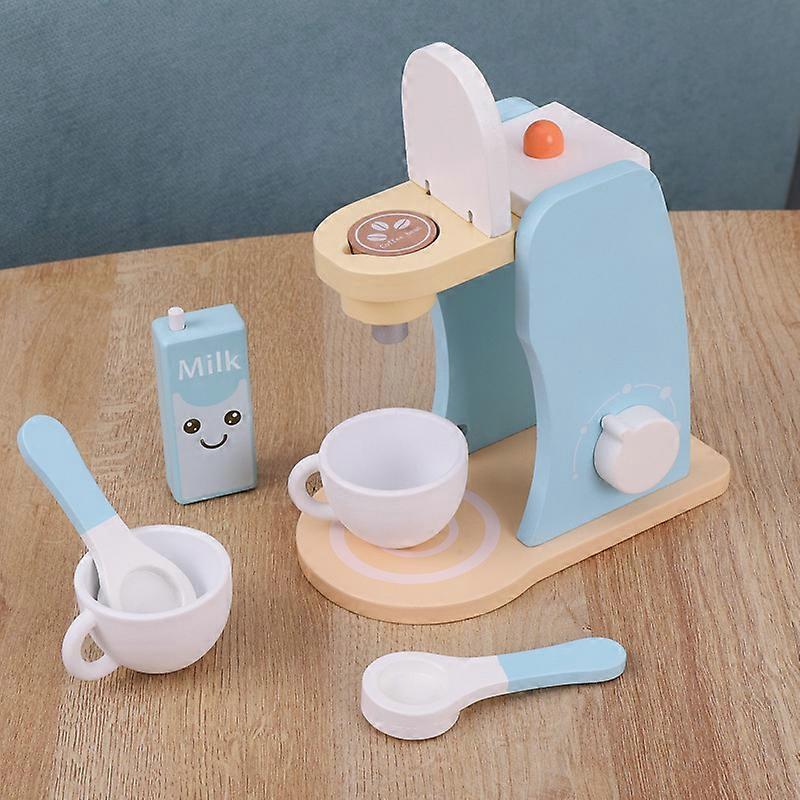 Toy Model Espresso Machine Wooden Realistic Kitchen Toy for Kids Party ...