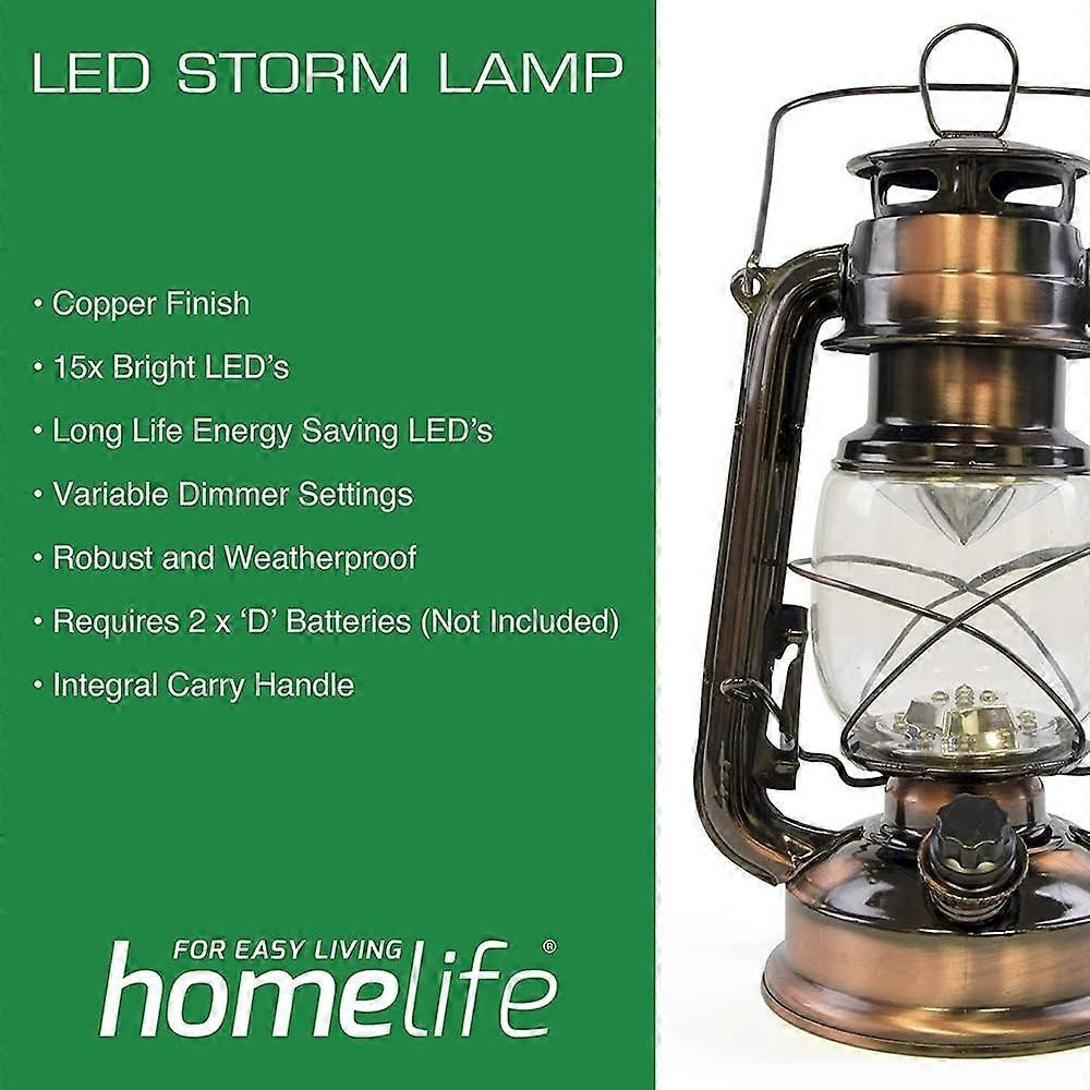 LED Storm Light with 15 Bright LEDs / Carry Handle / Weatherproof ...