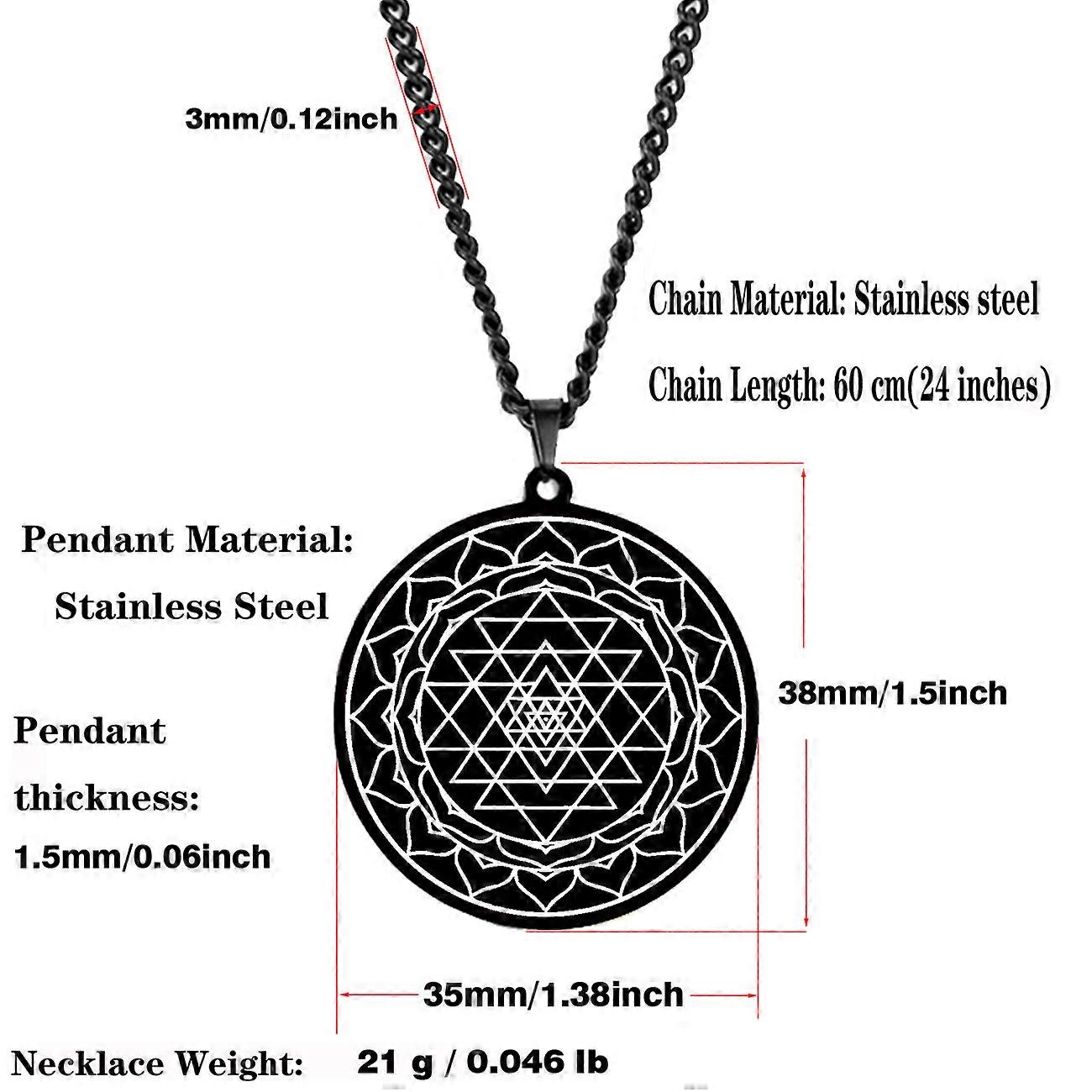 Pentacle of Protection Chakra 3rd Eye Hindu Goddess Yoga Indian Sri ...