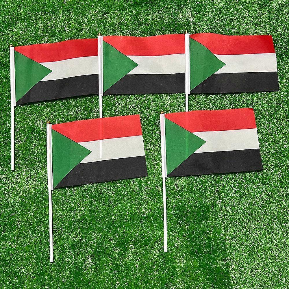 Sudan hand Flag 10/20/50/100pcs 21*14cm Sudan Hand Waving Flags With ...
