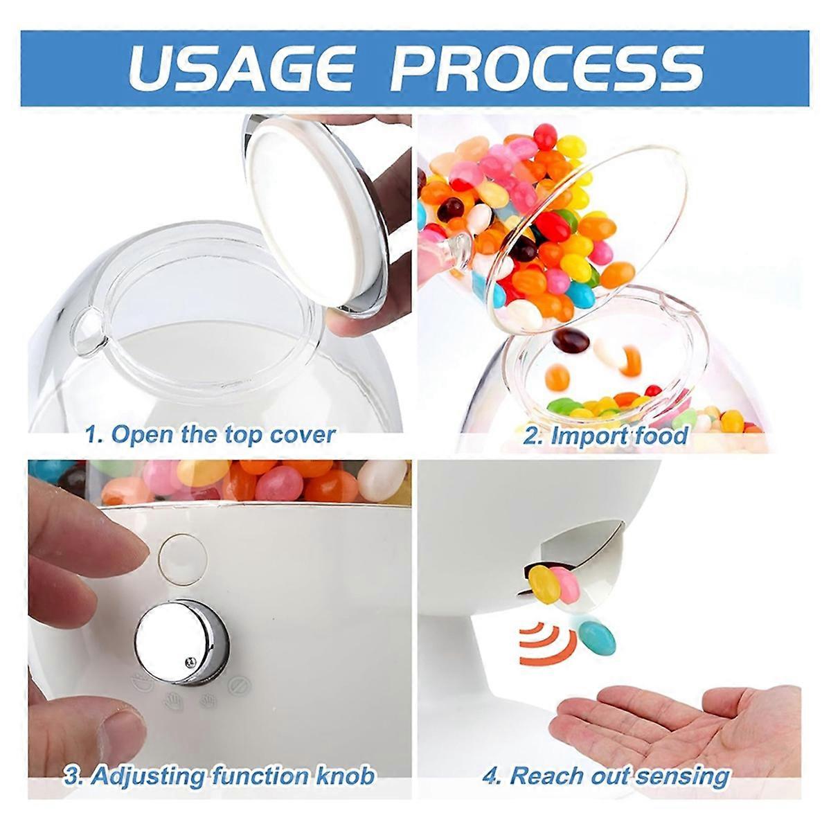 12inch Large Automatic Candy Dispenser Machine,Activated Candy Dispenser Touch Free, Desktop ...