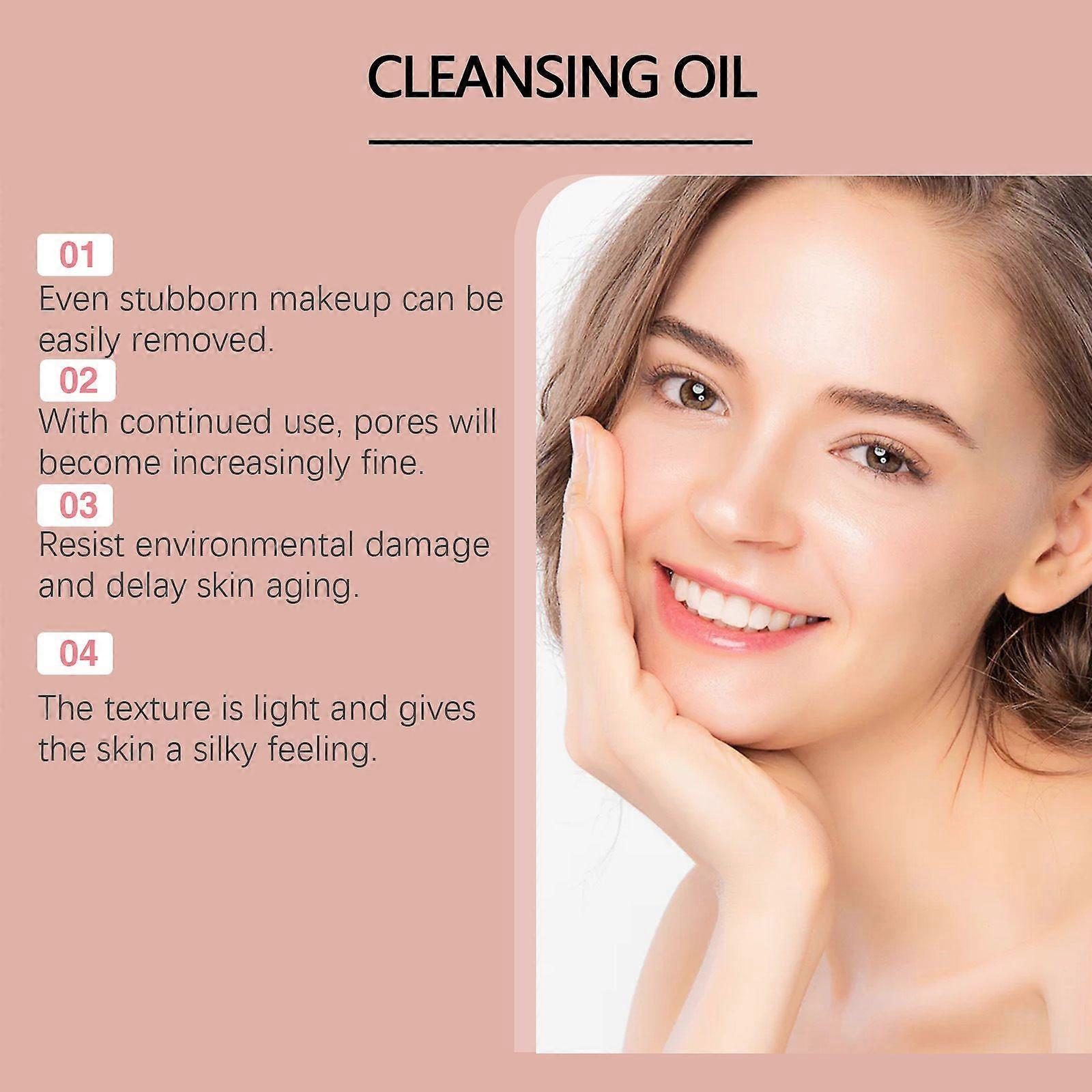 Jaysuing Cleansing Oil Gentle Cleansing Facial Skin Makeup Cleansing ...