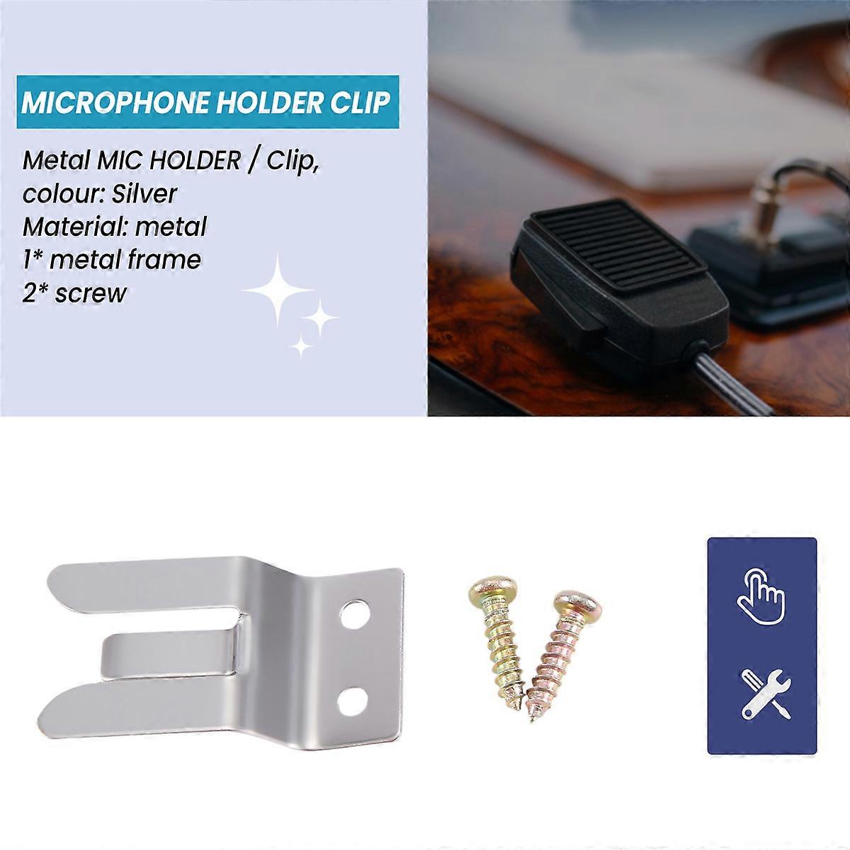 Metal MIC HOLDER / Clip - Screw In for CB / Ham Radio - MH2 | Fruugo UK