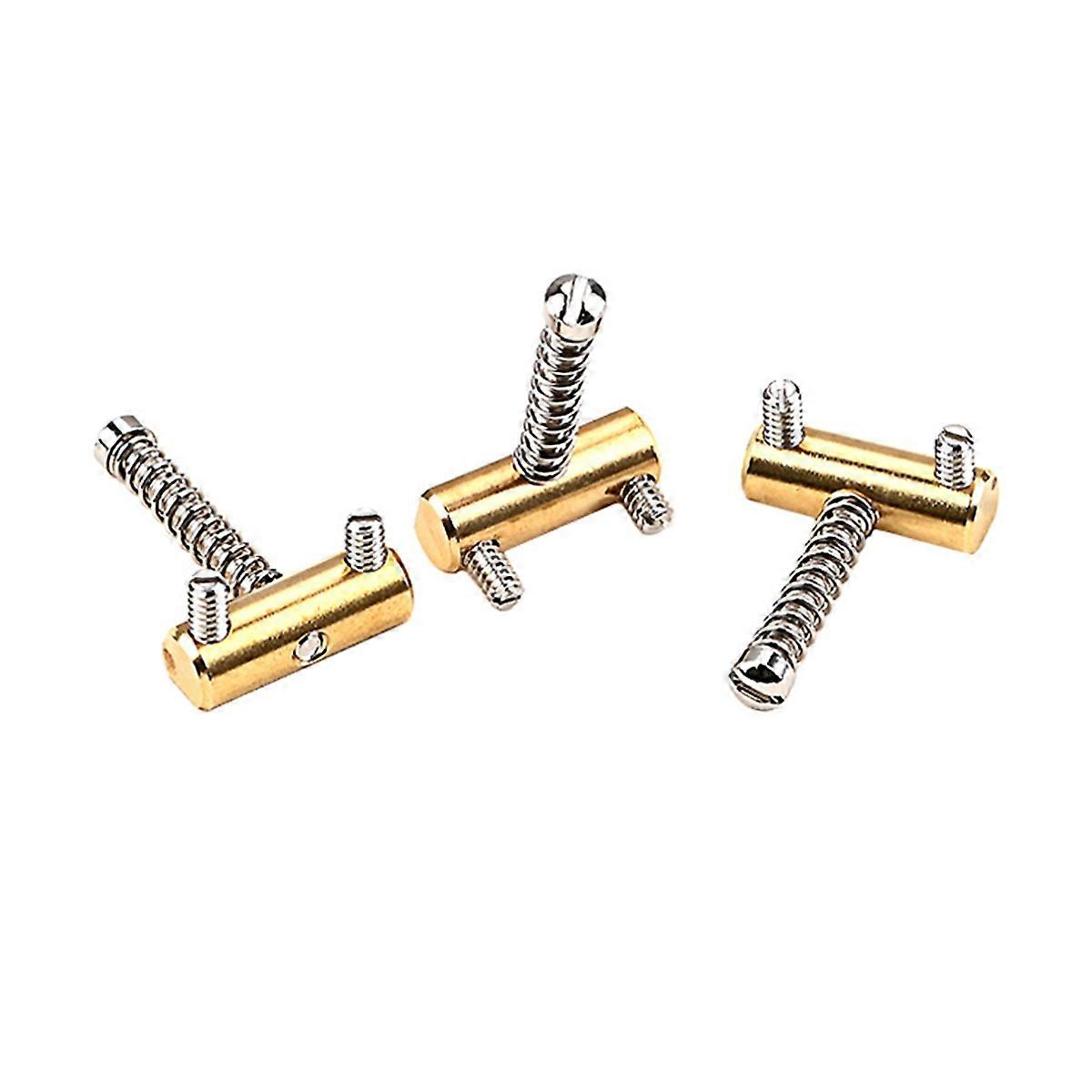 3Pcs Vintage Style Fixed Tele Electric Guitar Bridge Brass Saddles TL ...