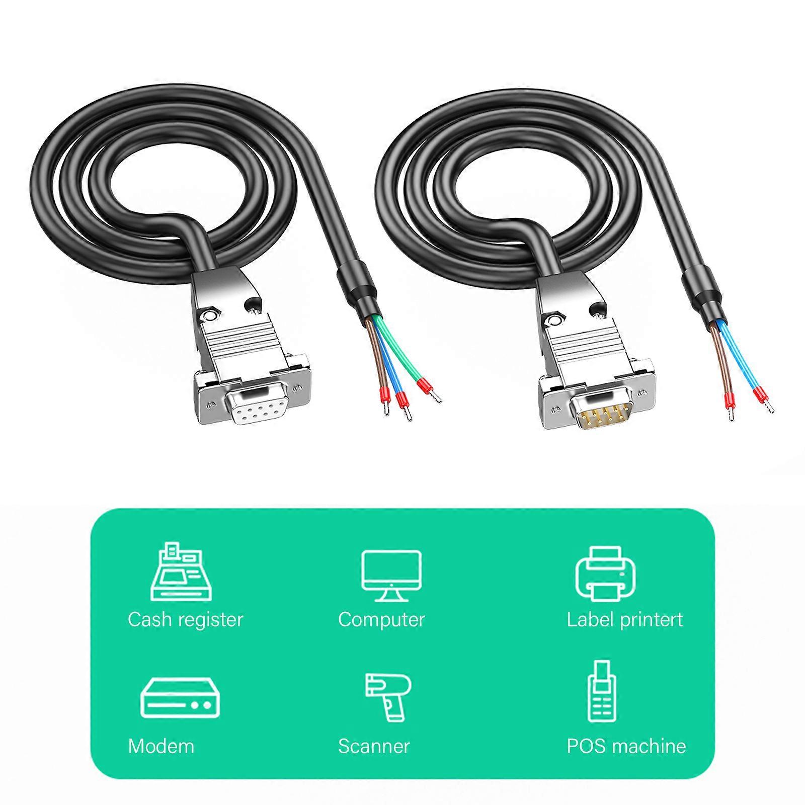DB9port RS485 Serial Communication Cable Metal Shell Shielded Fast ...