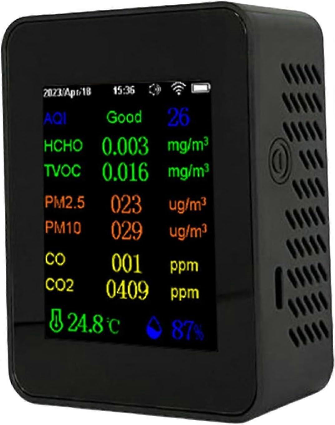 Air Quality Meter Indoor Air Quality Monitor WiFi Enabled 12-In-1 ...