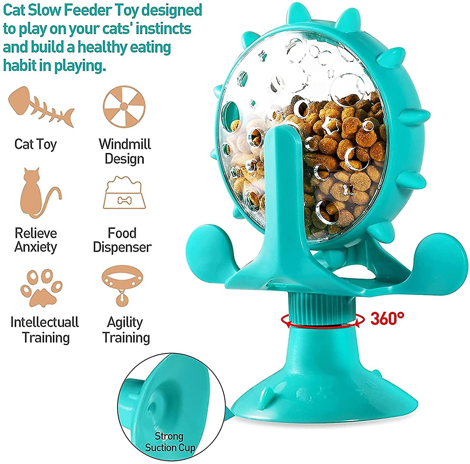 Interactive Cat Toy, Windmill Cat Toy, Windmill Cat Toy, 360 Rotating ...