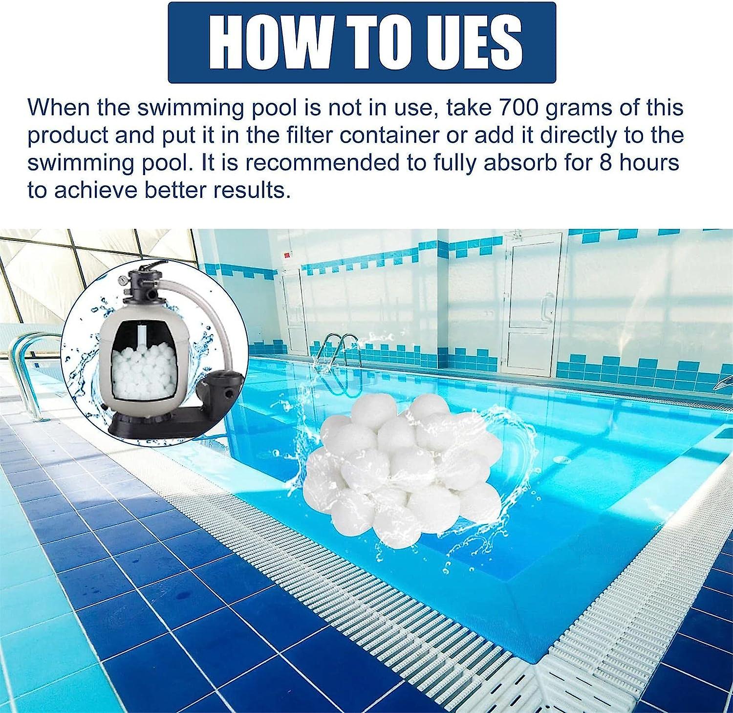 Pool Filter Balls, Oil Absorbing Sponge Scum Sponge For Swimming Pool ...