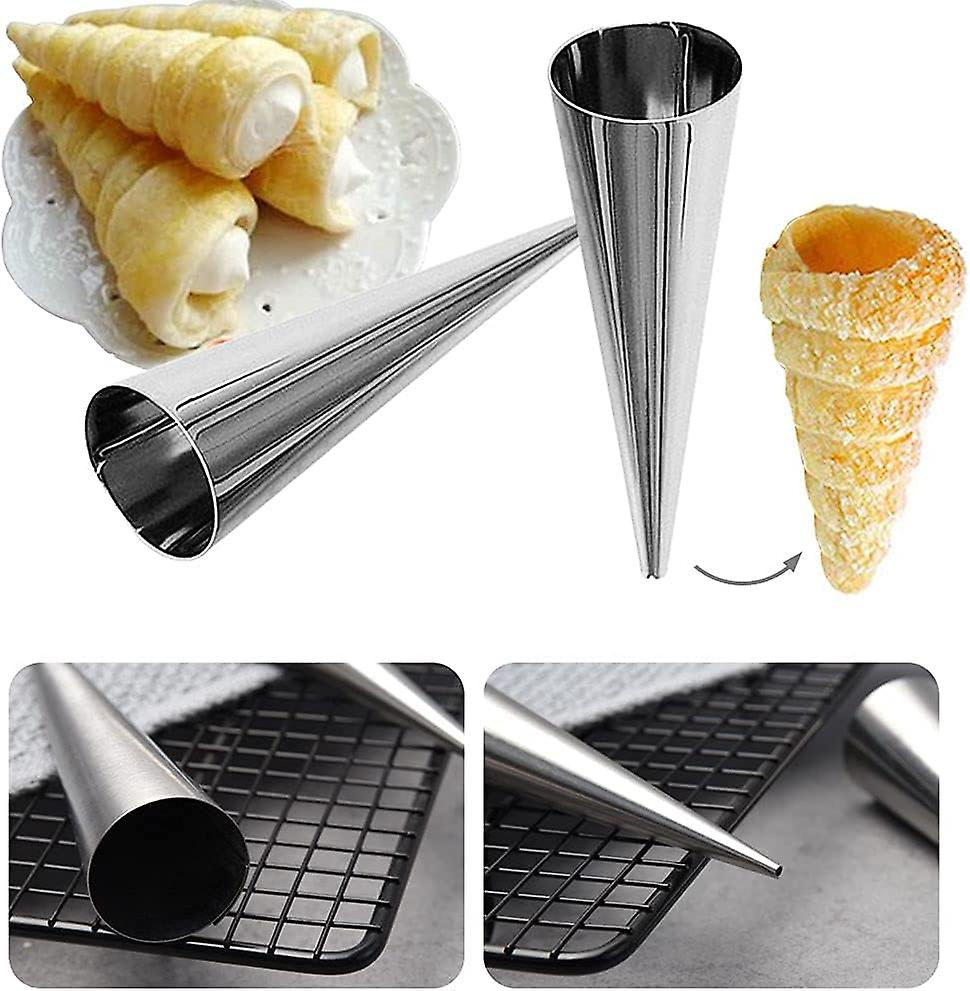 Set of 20 stainless steel cone molds 90 mm x 25 mm | Fruugo UK