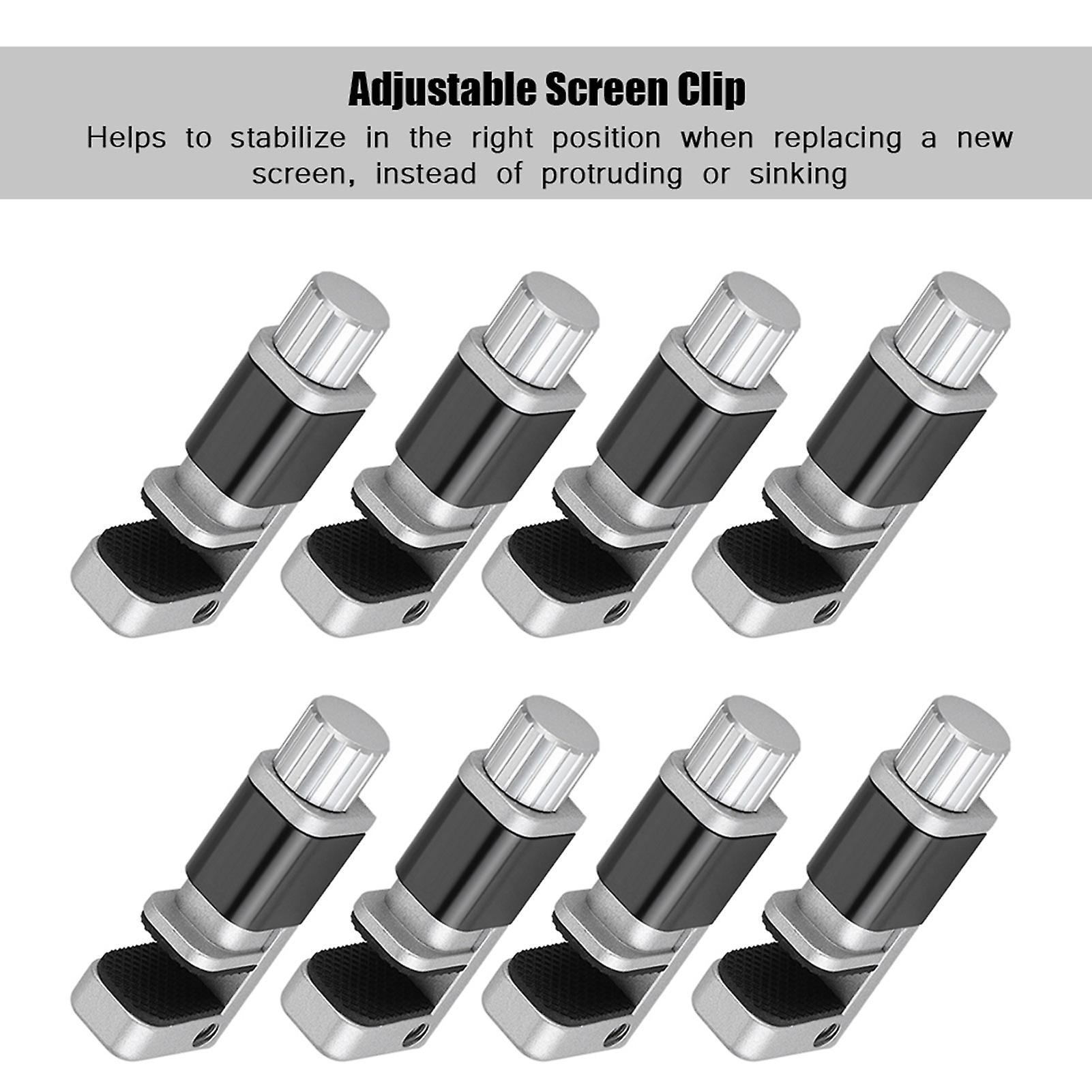 8Pcs Adjustable Clip Fixture LCD Screen Fastening Securing Clip Clamp ...