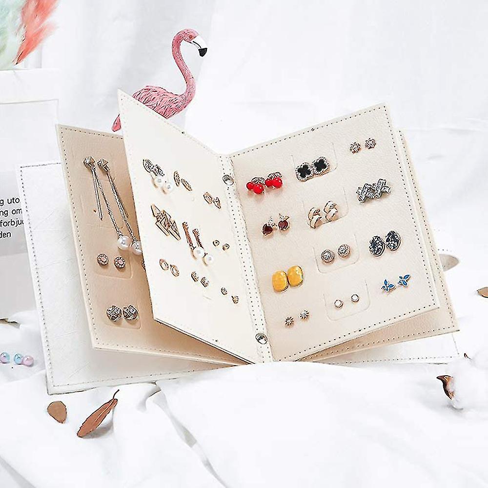 Earring Organizer Book Design Earring Holder Travel Hinged Ear Studs ...