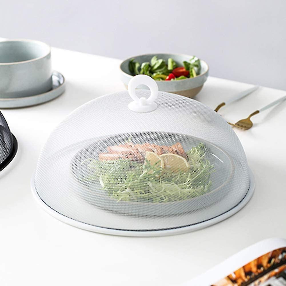 Food Cloches- 2 Round Metal Mosquito Repellent Fly Tent Dome Mesh Food ...