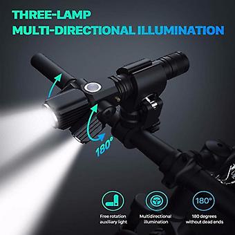 Bike Light 1000 Lumen Flashlight For Usb Rechargeable 18650 Battery Mtb ...