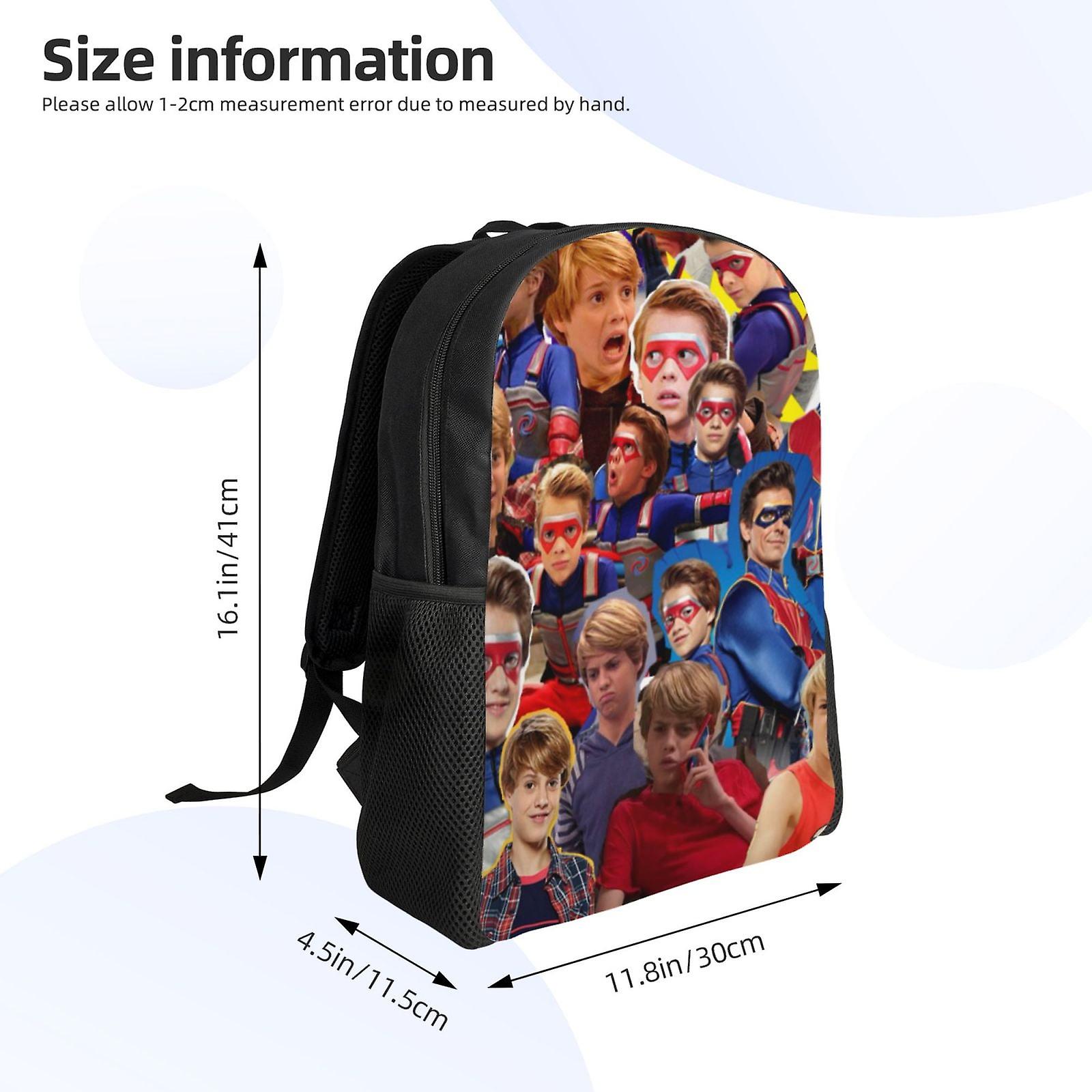 Henry Danger Character Unisex Backpack Laptop School Bag College ...