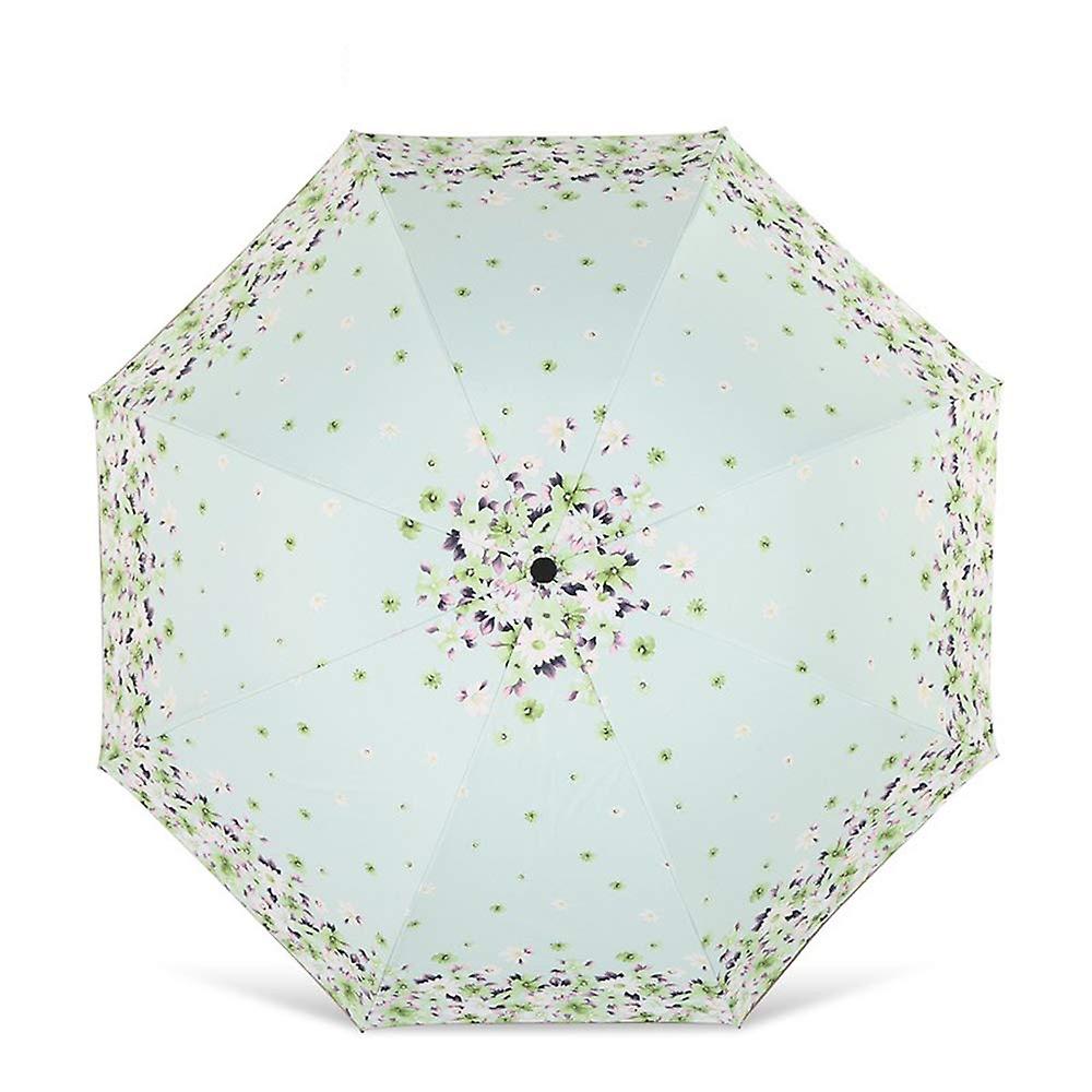 Sol och Regn Paraply SPF 50+ Fällbar Resa Solparaply Anti-UV-skydd ...