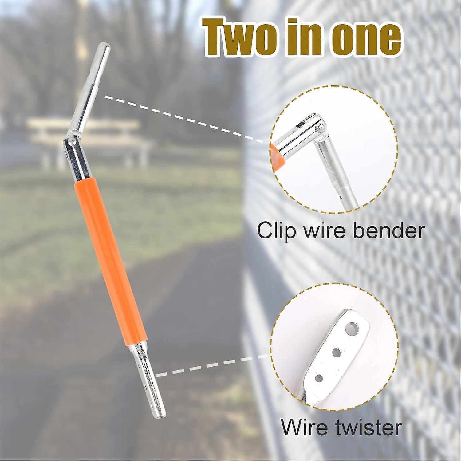 Wire Fence Clip Bender, Steel T Post Clips Tool 3 Holes Wire Twister ...