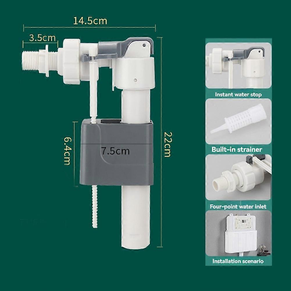 Bathroom In-Wall Water Tank Inlet Valve Hang Wall Hanging Toilet Water ...