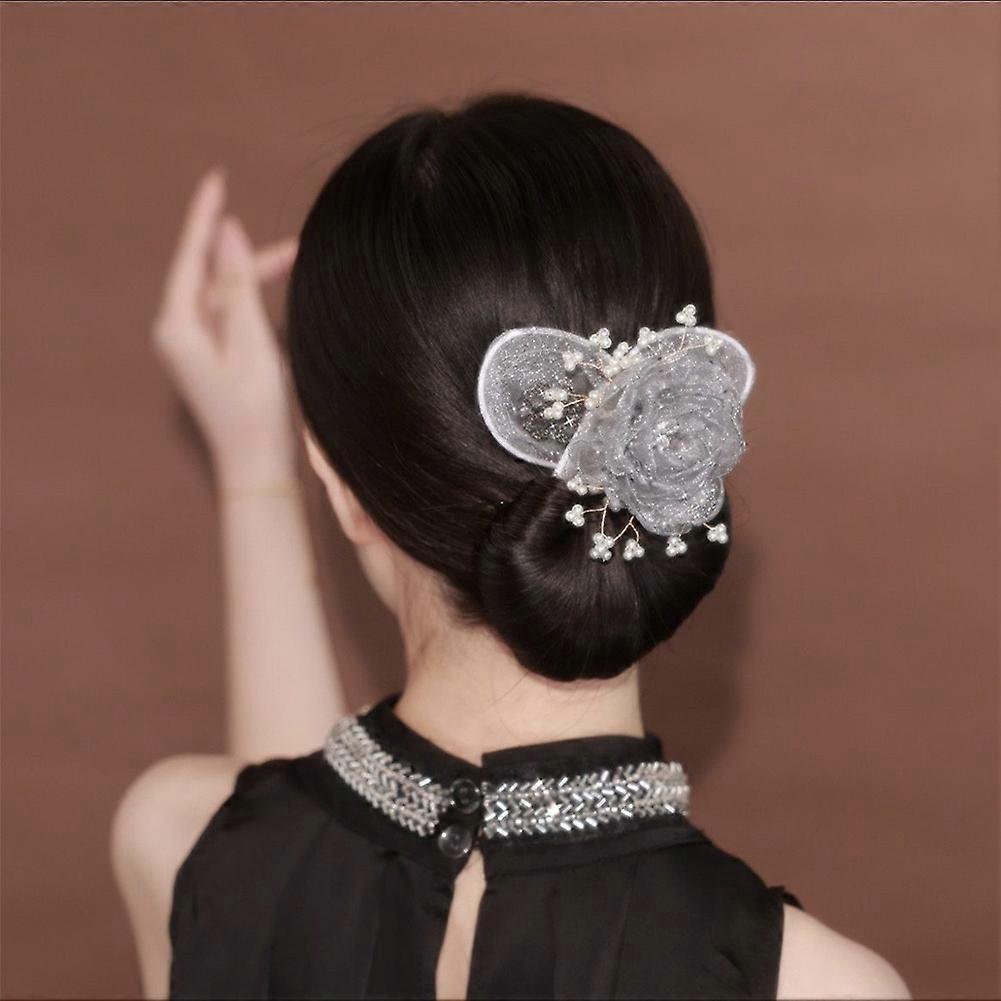Shining Flower Hair Bun Roller Personalized Stable Hair Bun Maker for ...