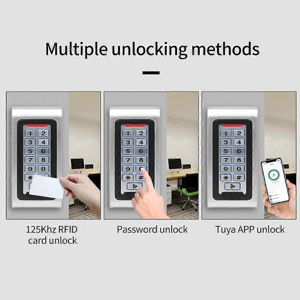 Outdoor IP68 Waterproof WiFi Tuya App Access Control All Metal Keypad S601-Wifi Smart Door Lock ...
