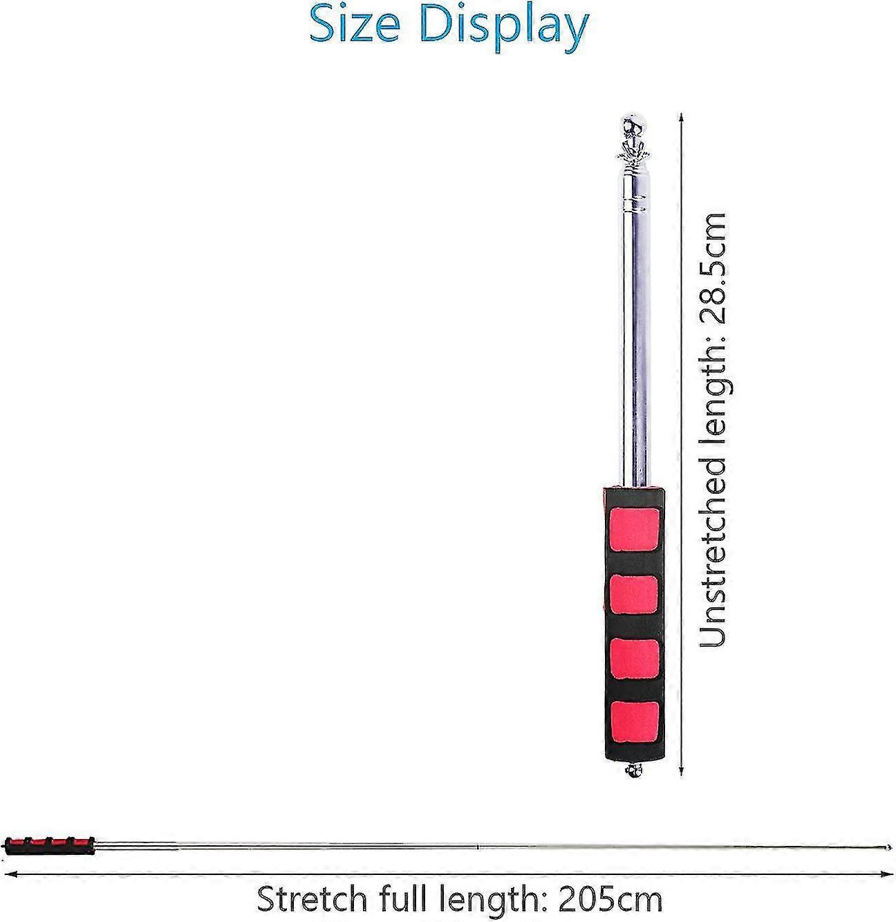 Telescopic Flagpole Stainless Steel Handheld Flag Pole Extendable ...