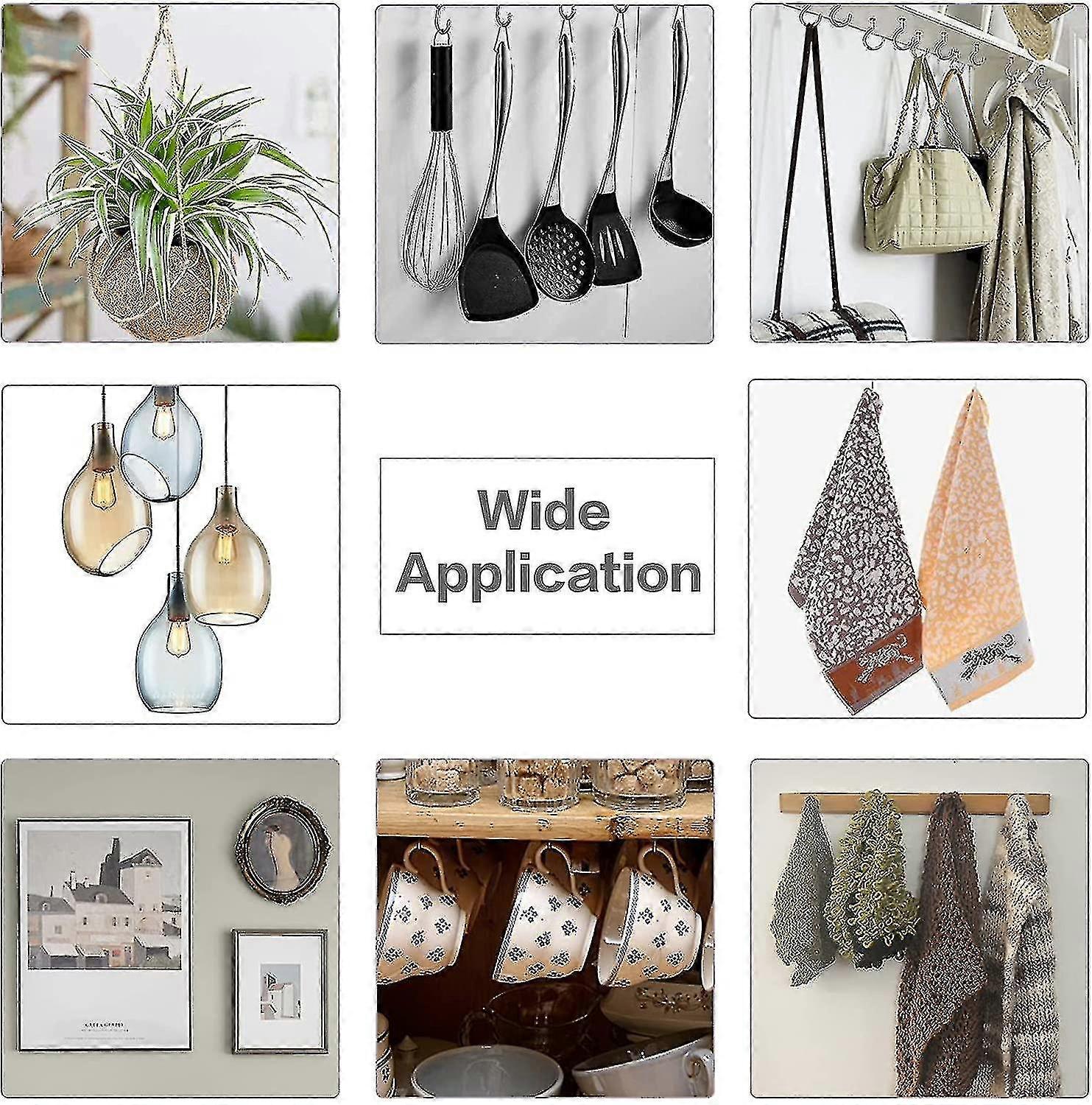 Screw Hooks, Pack Of 150 Wood Thread, Hooks For Screwing 7 Sizes Screw ...