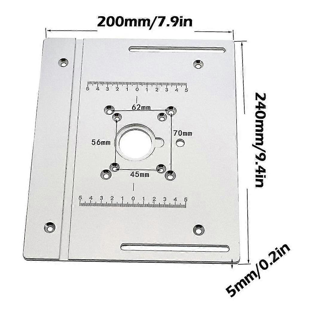 Aluminium Router Table Insert Plate Table Insert Plate Router Trimmer ...