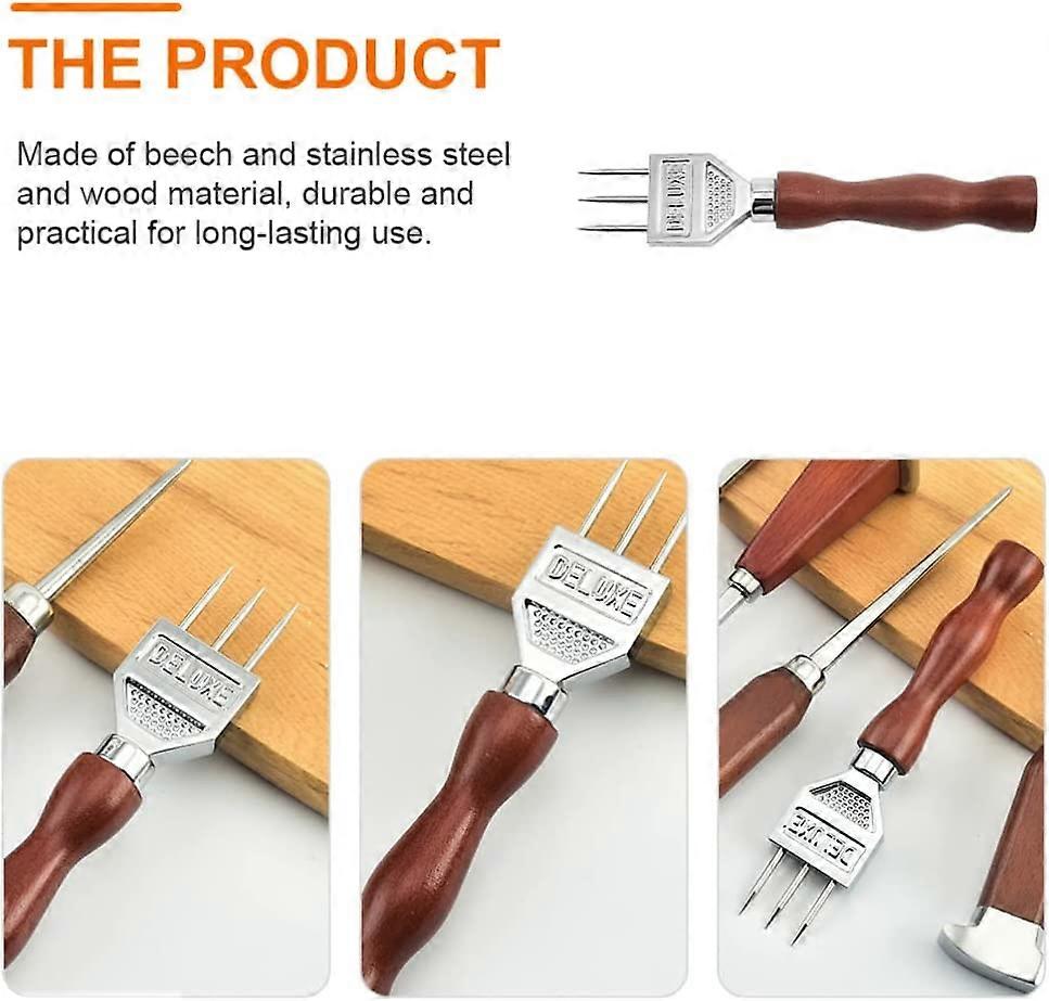 Ice Crusher Ice Picker Tool: Ice Pick with Safety Wooden Handle ...
