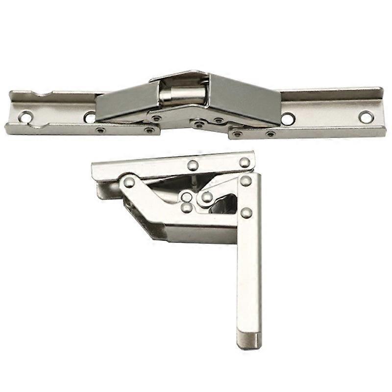 2 Pack Cabinet Hinges Stainless Steel Folding Shelf Hinges 90 Degree ...