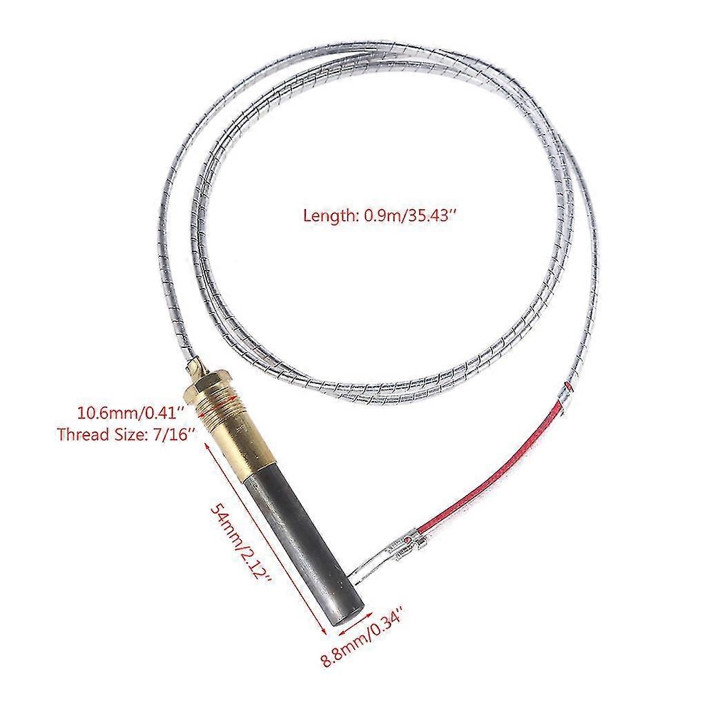 Gas Fryer Thermopile Thermocouple 2-wire Replacement Temperature Sensor ...